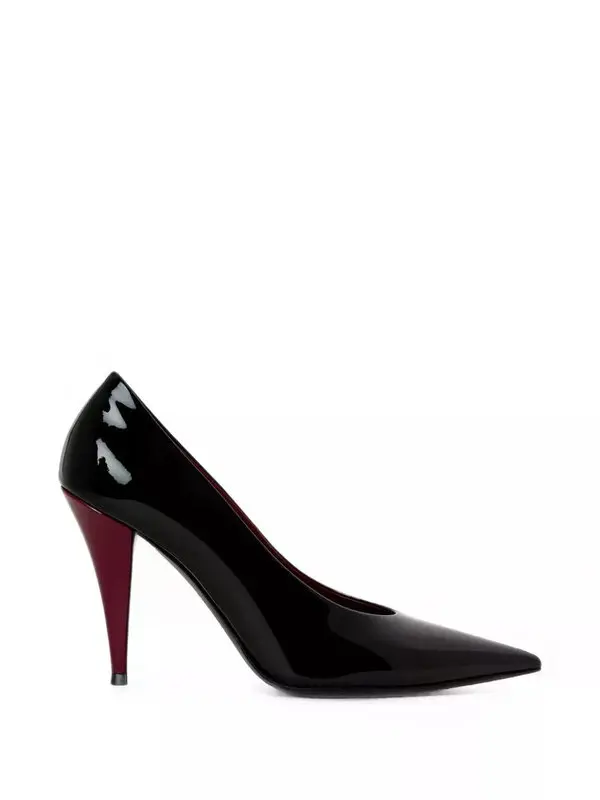 Givenchy Pointy Pumps In Patent Leather - Black