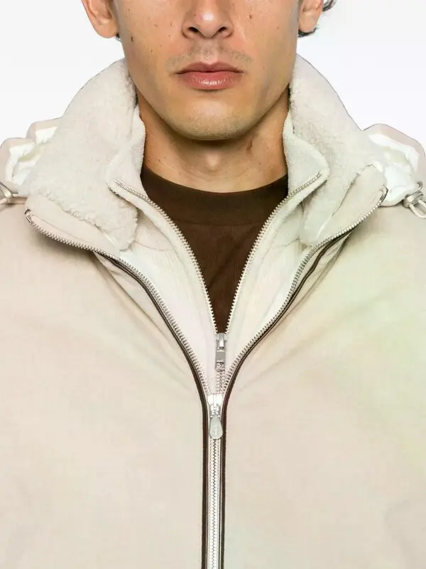 Brunello Cucinelli Hooded Zip-up Jacket - Neutrals