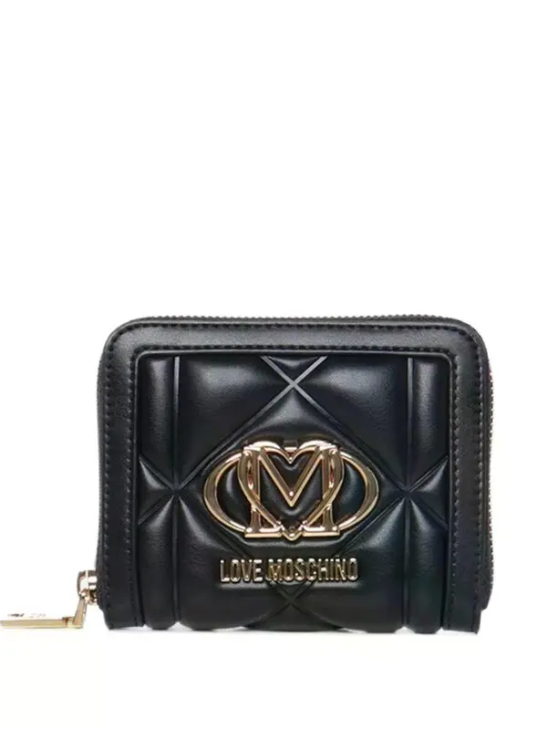 Moschino Quilted Logo-plaque Wallet
