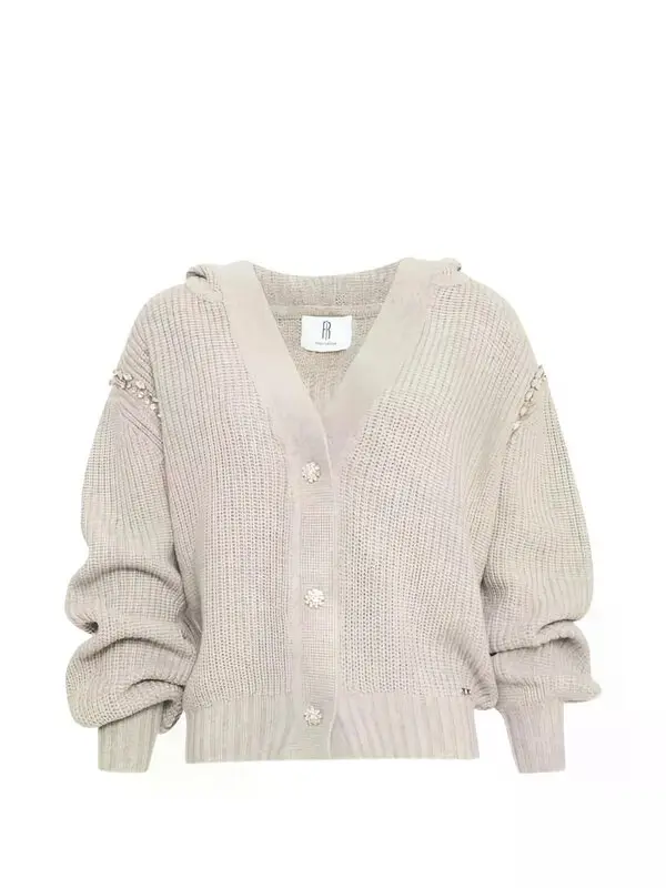 FRACOMINA Crystal-embellished Hooded Cardigan