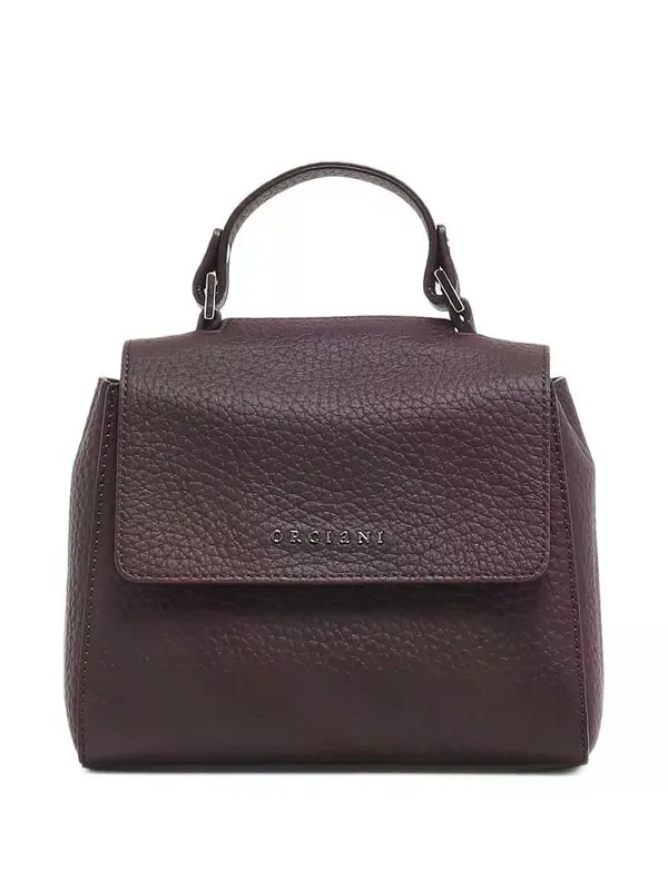 Orciani Mini Grained Leather Tote Bag