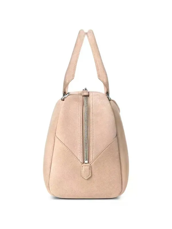 Givenchy Antigona East-west Bowling Bag In Suede - Neutrals