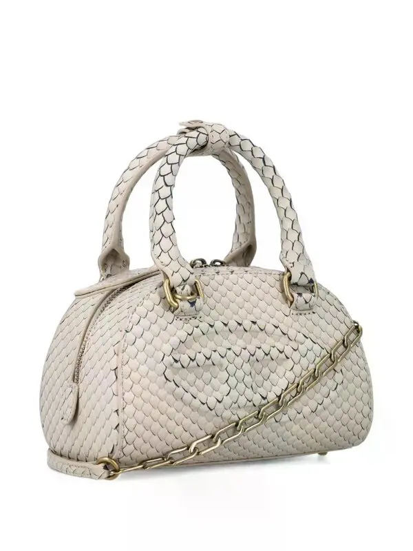 DIESEL® 1dr Small Bowling Bag In Snake-effect Leather