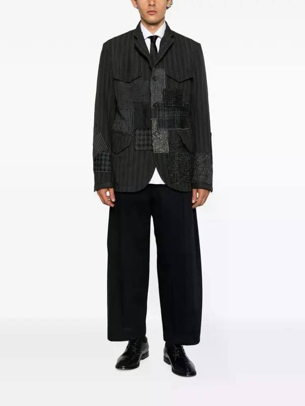 Junya Watanabe Patchwork Pinstripe Jacket