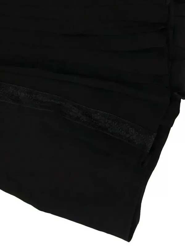 Valentino Garavani Lace-panelled Pleated Mini Dress