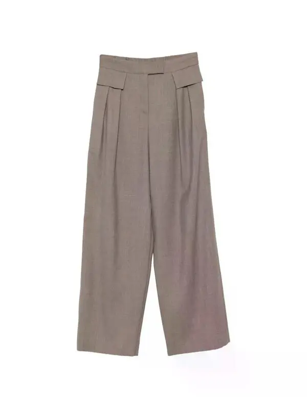 Liviana Conti Pleated Wide-leg Trousers