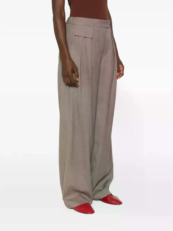 Liviana Conti Pleated Wide-leg Trousers