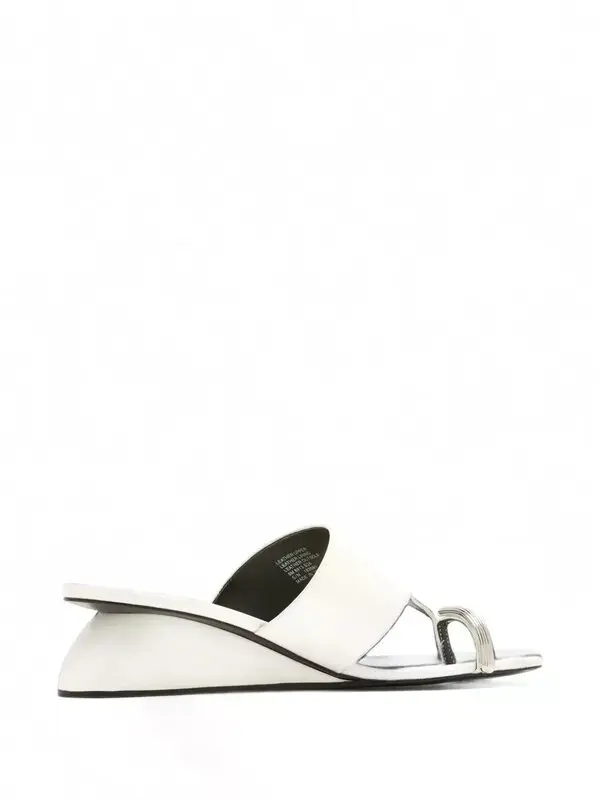 Tory Burch Pierced Wedge Sandals - White