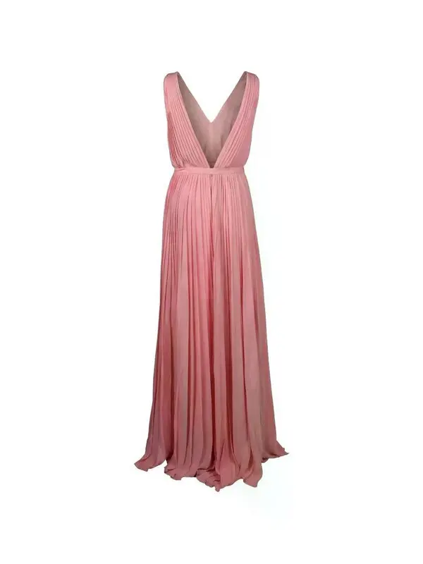 Valentino Garavani Pleated Belted Dress