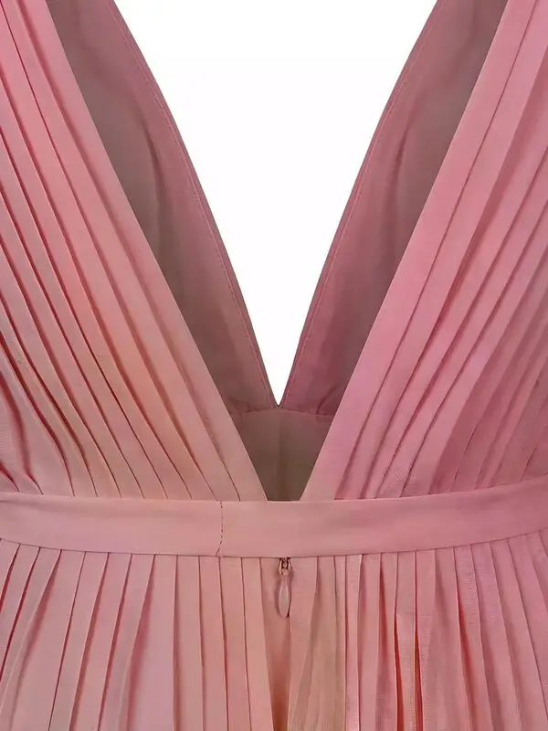 Valentino Garavani Pleated Belted Dress