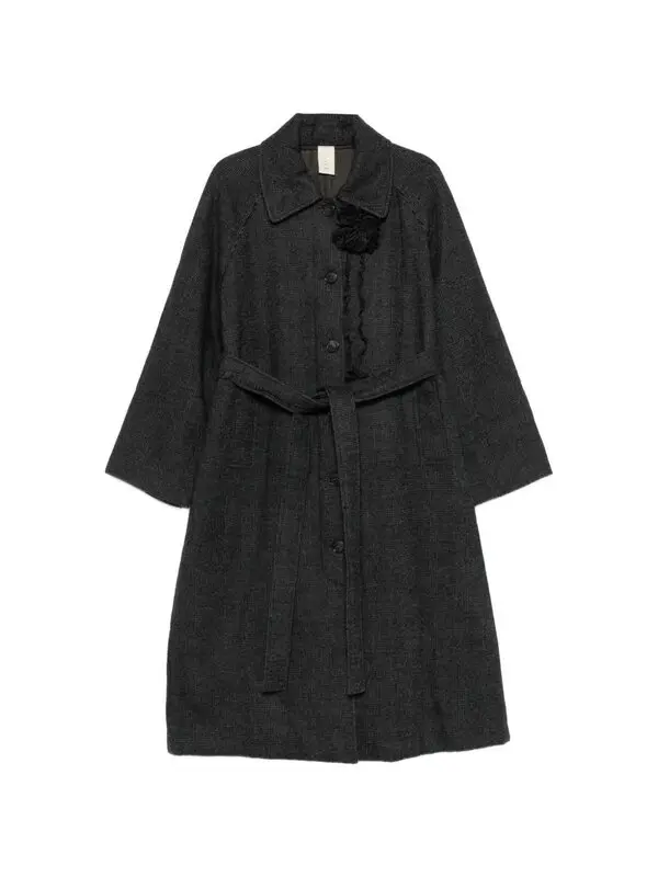Soh Check-pattern Belted Coat