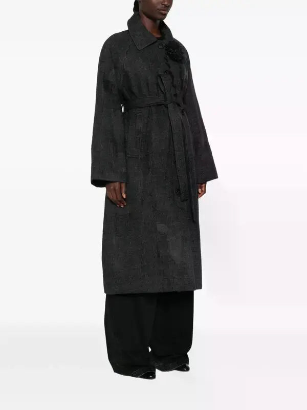 Soh Check-pattern Belted Coat