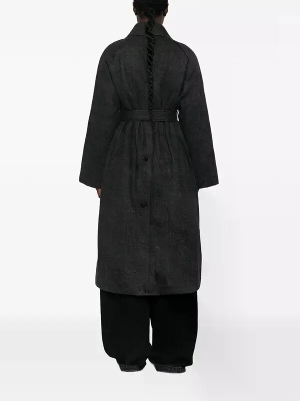 Soh Check-pattern Belted Coat