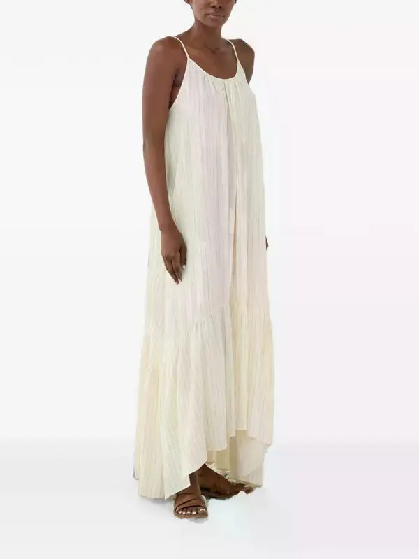 ELEH Striped Tiered Dress