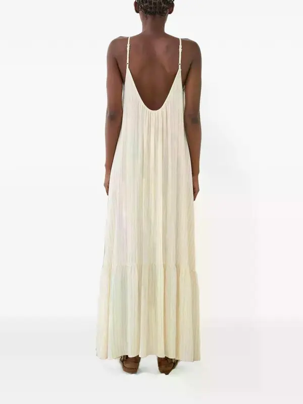 ELEH Striped Tiered Dress