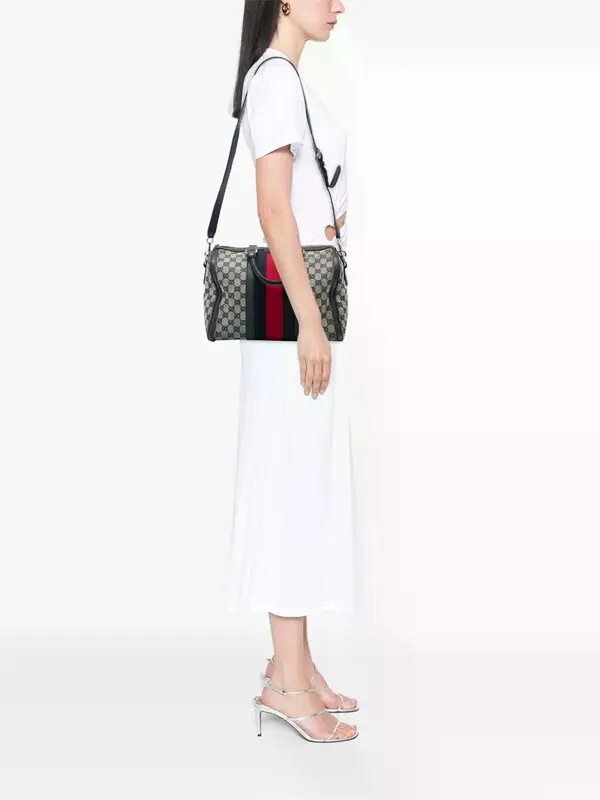 Gucci 2016-2026 Medium Gg Canvas Web Joy Boston Bag Satchel