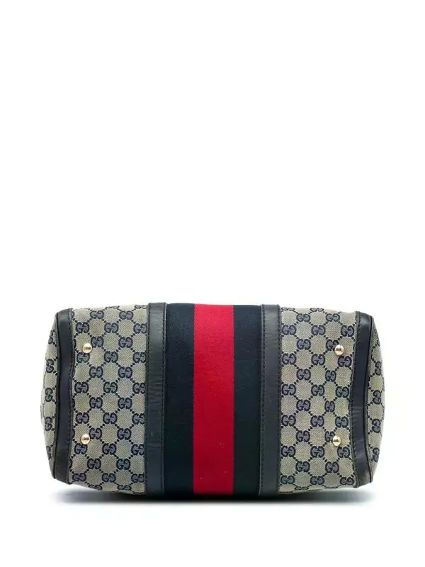 Gucci 2016-2026 Medium Gg Canvas Web Joy Boston Bag Satchel