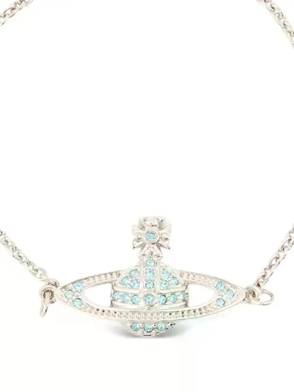 VIVIENNE WESTWOOD Mini Bas Relief Chain Bracelet - Silver