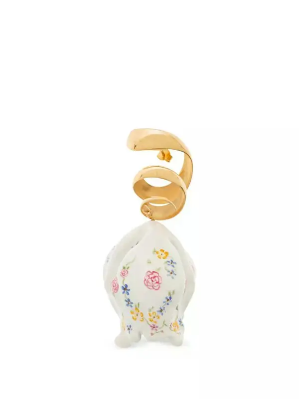 Chloé Bloomcraft Floral-print Earrings - Gold
