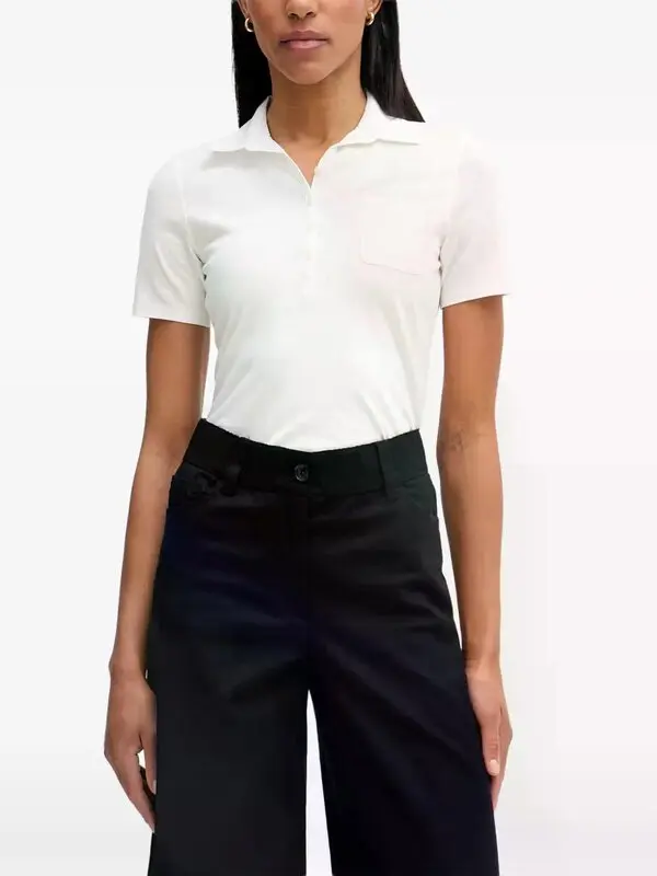 Marc O'polo Chest-pocket Polo Shirt - White