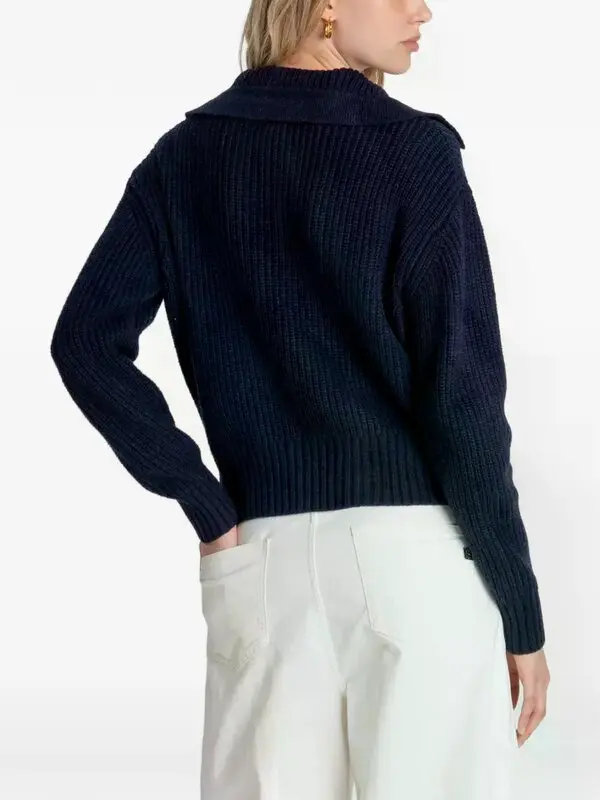 FRACOMINA Crystal-embellished Ribbed-knit Sweater