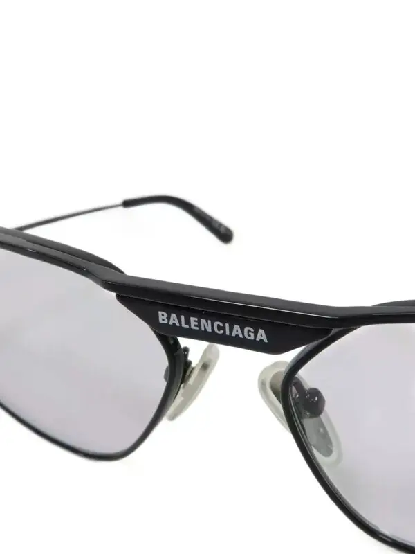 Balenciaga Oval-frame Metal Glasses