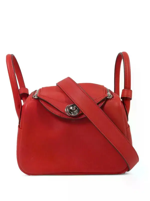 Hermès Mini Lindy Shoulder Bag - Red