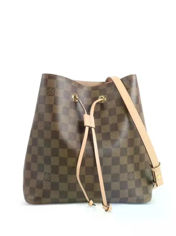 LOUIS VUITTON Neonoe Damier Ebene Shoulder Bag - Brown