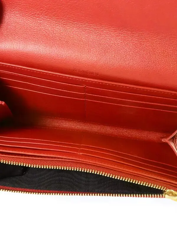 Saint Laurent Leather Long Wallet