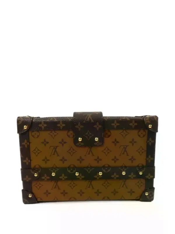 LOUIS VUITTON Petite Malle Monogram Reverse Clutch Bag