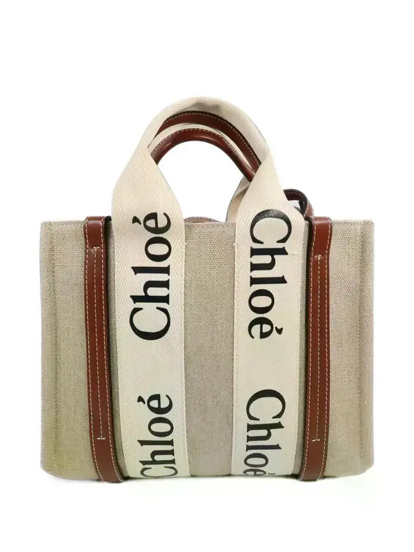 Chloé Small Woody Tote Bag - Neutrals