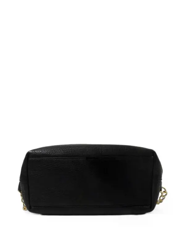 Tory Burch Logo-plaque Pebbled-leather Backpack - Black