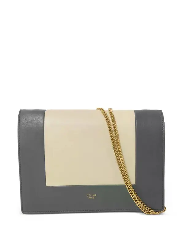 Celine Frame Wallet On Chain Shoulder Bag - Grey