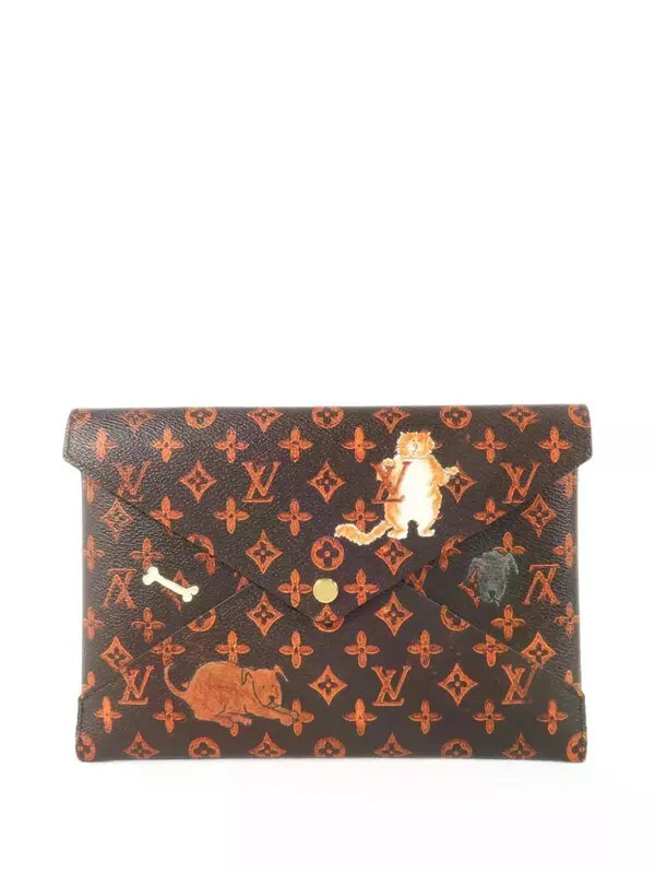 LOUIS VUITTON Catogram Pochette Kirigami Clutch Bag