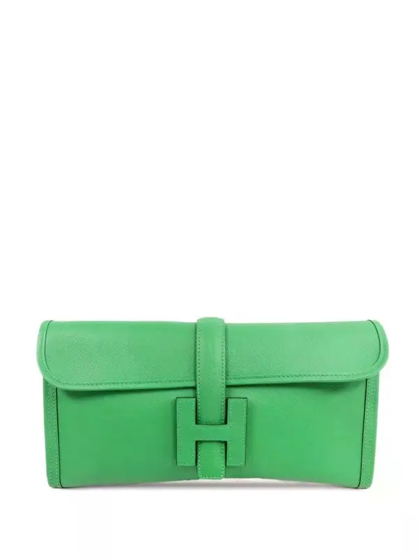 Hermès Jige Elan 29 Clutch Bag - Green