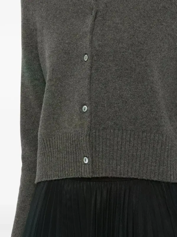 N.peal Chunky Cropped Cardigan