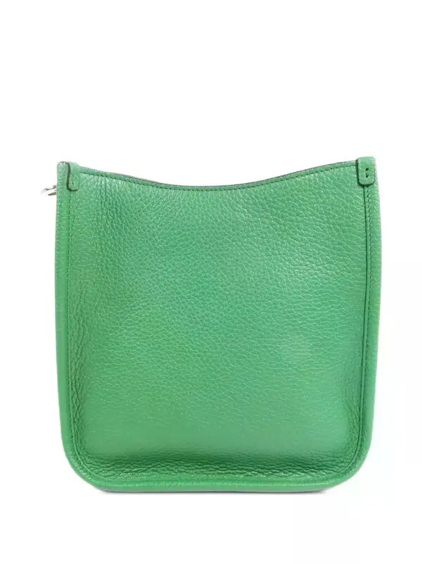 Prada Mini Logo-plaque Leather Shoulder Bag - Green