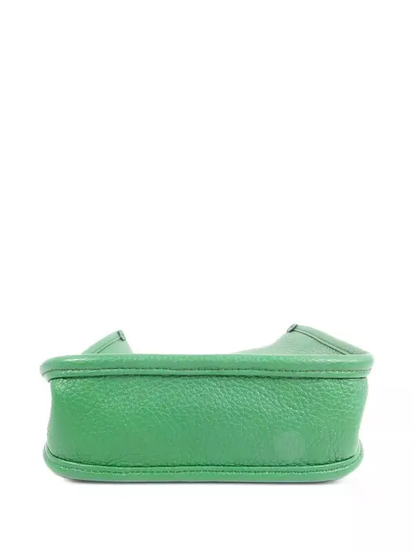 Prada Mini Logo-plaque Leather Shoulder Bag - Green