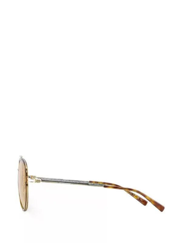Gucci Tortoiseshell-effect Pilot-frame Sunglasses