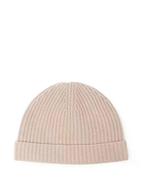 N.peal Ribbed-knit Beanie Hat