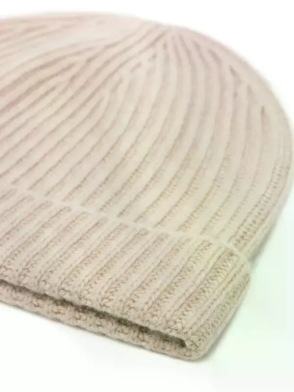 N.peal Ribbed-knit Beanie Hat