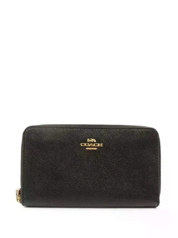 COACH VINTAGE Zip-around Wristlet Wallet - Black