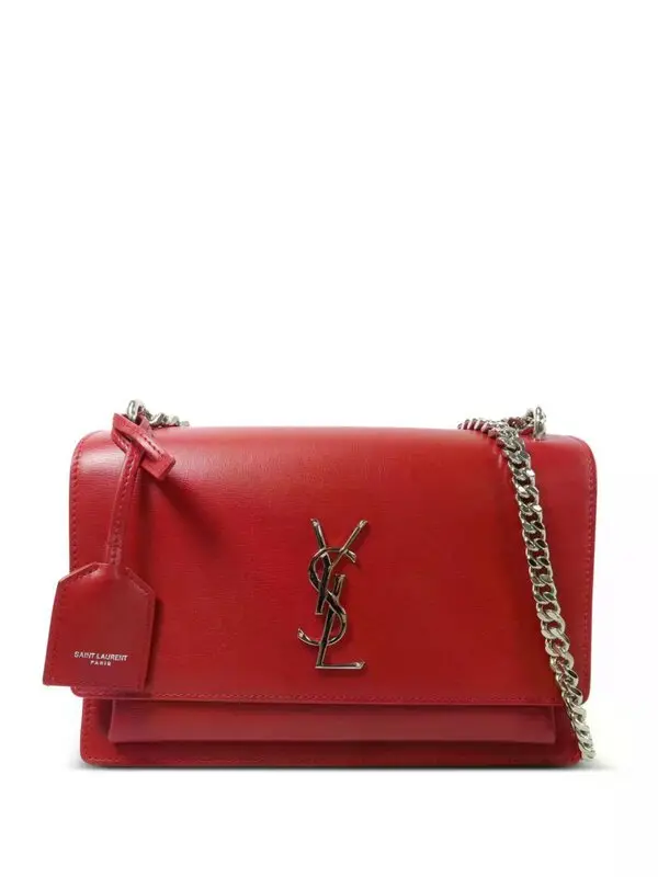 Saint Laurent Medium Sunset Chain Shoulder Bag - Red