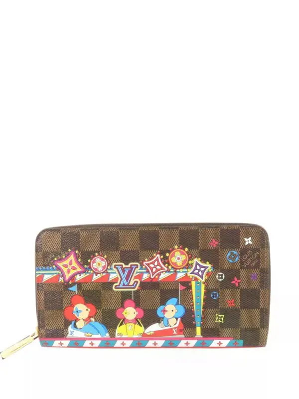 LOUIS VUITTON Long Zippy Vivienne Damier Ebène Wallet