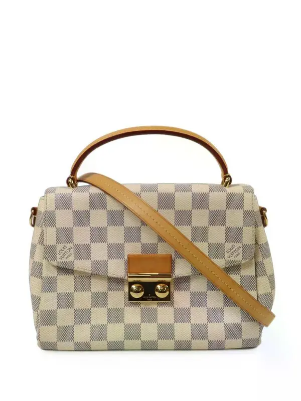 LOUIS VUITTON Croisette Damier Azur Canvas-shoulder Bag - Blue