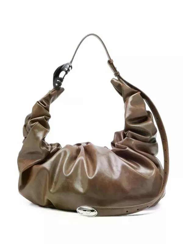 DIESEL® Grab-d-large Scrunched Hobo Bag - Brown