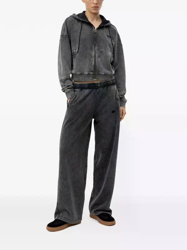 Hugo Wide-leg Jogpants In Soft Cotton Blend