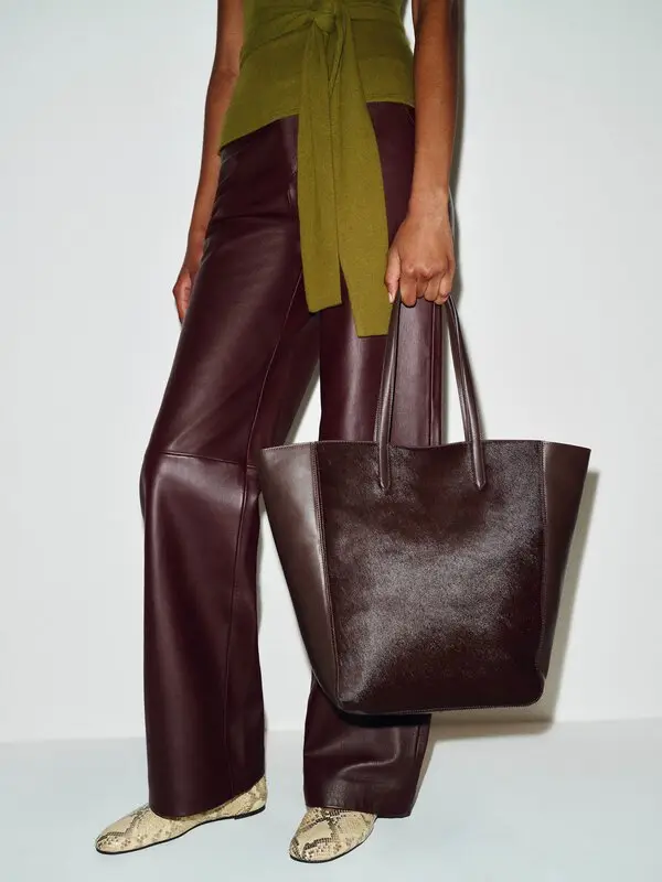 REFORMATION Paloma North South Tote - Brown