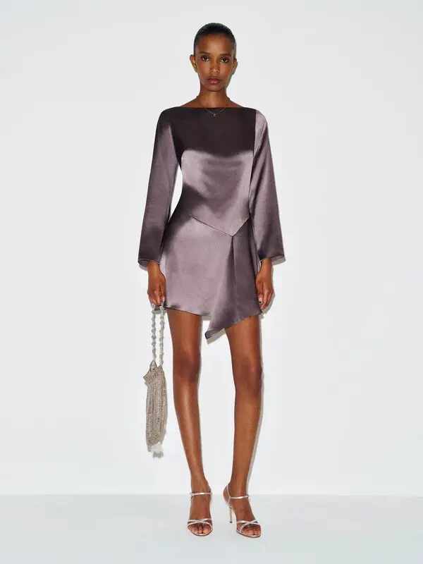 REFORMATION Kline Silk Dress