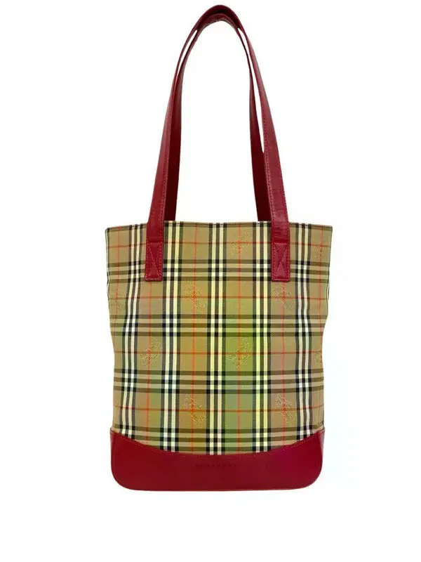 Burberry 20th Century Haymarket Check Tote Bag